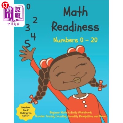 海外直订Preschool Math Readiness Workbook: Beginner Math Skills for Pre-K, Preschool, Ki 学前数学准备工作手册:学前