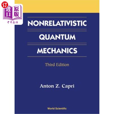 海外直订Nonrelativistic Quantum Mechanics, Third Edition 非相对论量子力学，第三版