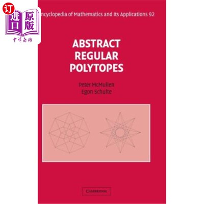 海外直订Abstract Regular Polytopes 抽象规则多面体