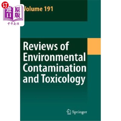 海外直订Reviews of Environmental Contamination and Toxicology: Continuation of Residue R 环境污染和毒理学评论：残留