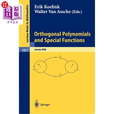 海外直订Orthogonal Polynomials and Special Functions: Leuven 2002 正交多项式和特殊函数：Leuven 2002