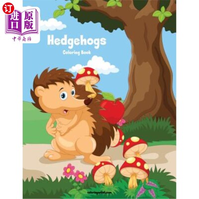 海外直订Hedgehogs Coloring Book 1 刺猬着色书1