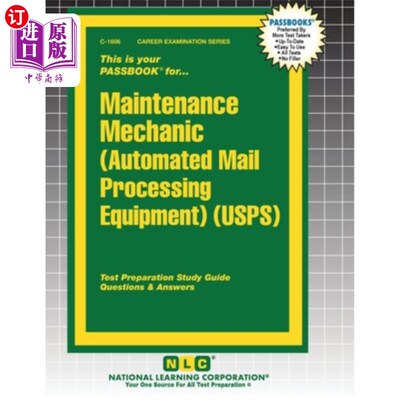 海外直订Maintenance Mechanic (Automated Mail Processing Equipment) (USPS) 维修机械师（自动邮件处理设备）（美国邮政