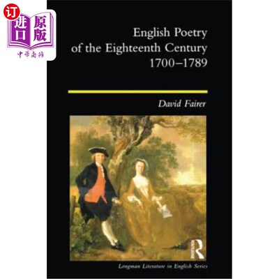 海外直订English Poetry of the Eighteenth Century, 1700-1789 十八世纪英国诗歌，1700-1789