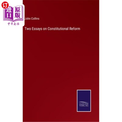 海外直订Two Essays on Constitutional Reform 政制改革两篇论文集
