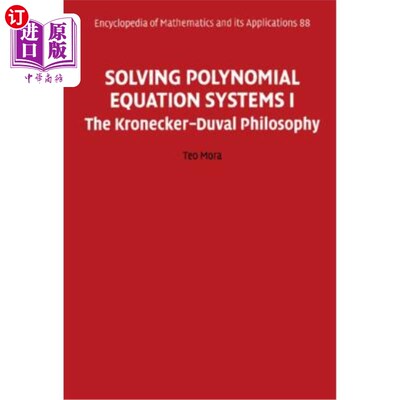 海外直订Solving Polynomial Equation Systems I 解多项式方程组I
