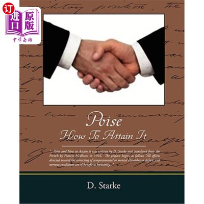 海外直订Poise How to Attain It 平衡如何获得它
