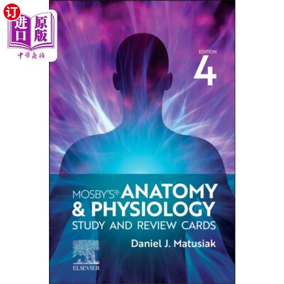 海外直订医药图书Mosby's Anatomy & Physiology Study and Review Ca... 莫斯比解剖学和生理学研究和复习卡
