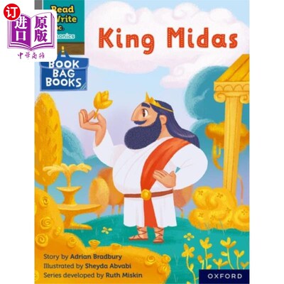海外直订Read Write Inc. Phonics: Grey Set 7 Book Bag Boo... Read Write公司自然拼读:灰色套装7书袋书2国王迈达斯