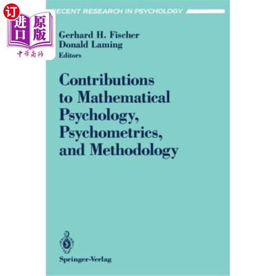 海外直订Contributions to Mathematical Psychology, Psychometrics, and Methodology 对数学心理学、心理测量学和方法学的