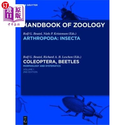 海外直订Coleoptera, Beetles. Morphology and Systematics 鞘翅目，甲虫。形态学与系统学