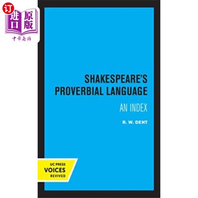 海外直订Shakespeare's Proverbial Language 莎士比亚的谚语