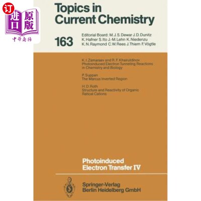 海外直订Photoinduced Electron Transfer IV 光诱导电子转移