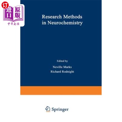 海外直订医药图书Research Methods in Neurochemistry: Volume 2 神经化学研究方法：第2卷