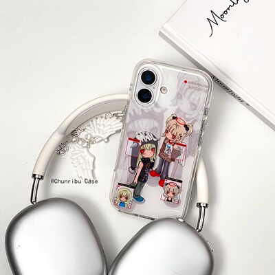 春日部防卫队Fighting｜可爱卡通二次元赛博朋克潮流女孩适用苹果17/16promax手机壳y2k亚文化iphone15/14/13