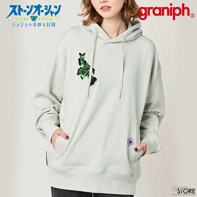 预定 JOJO的奇妙冒险 空条徐伦 帽衫连帽卫衣graniph联名 石之海
