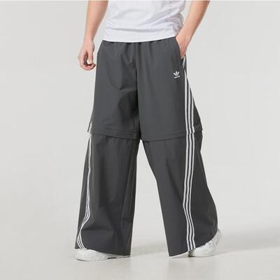 阿迪达斯三叶草冬季新款中性梭织长裤宽松喇叭裤KA2761 KA2760