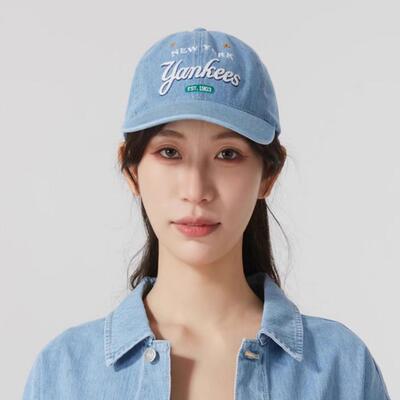 MLB男女棒球2025春新款时尚软顶牛仔鸭舌帽3ACPD035N 3ACPD015N