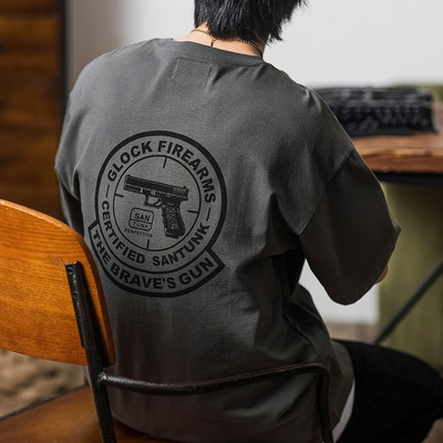 工装重磅厚实300克短袖潮