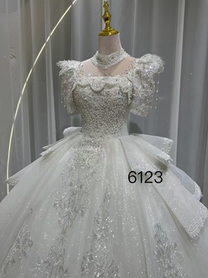 AGMC正品出口法国同款气质婚纱新娘小个子齐地拖尾拍照礼服