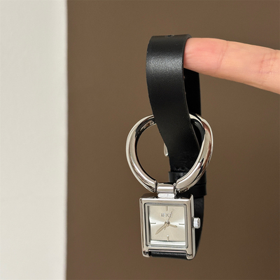 IEKE方形大圆环皮带个性石英手表