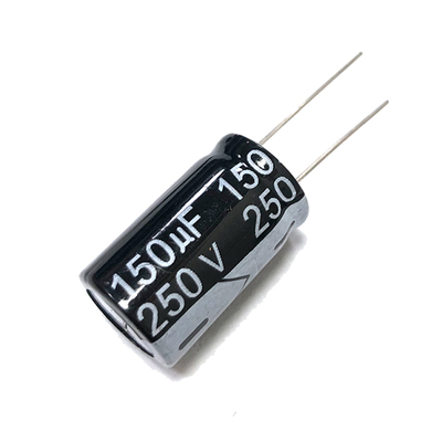250v150uF铝电解电容器尺寸18*25电子元件直插铝电容150微法250伏