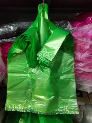 多规格绿袋子卖蔬菜大中小背心