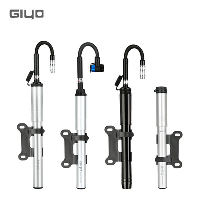 台湾GIYO公路登山车微型打气筒篮球可携式打气筒自行车高压气管子
