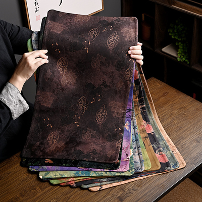 云纱原创茶席双层双面加厚干泡台茶垫新中式桌布茶几茶具隔热垫