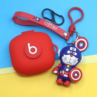 适用Beats Fit Pro蓝牙耳机保护套Powerbeats Fit可爱萌个性卡通挂件硅胶壳