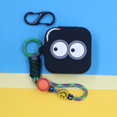 适用CMF by NOTHING Buds pro2蓝牙耳机保护套Buds2 Plus潮酷创意个性可爱萌卡通大眼睛笑脸手绳挂饰硅胶软壳