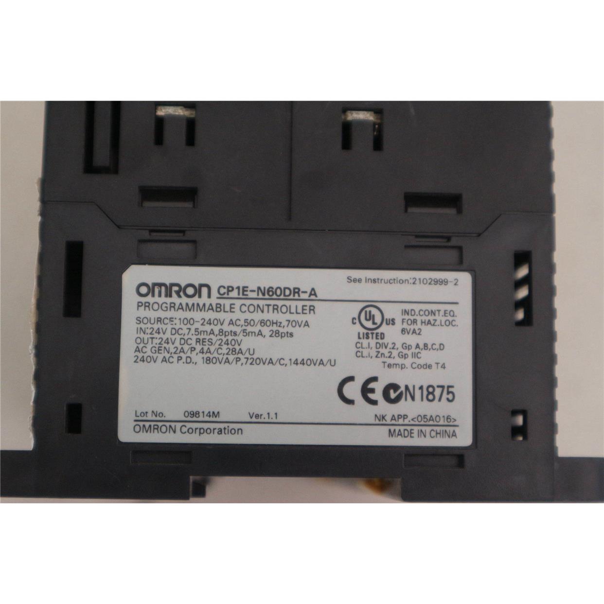 议价机 O CP1E-N60DR-A