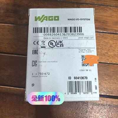 可维修正品WAGO 750-672 Stepper Contr议价