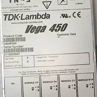 维修TDK-Lambda Vega450 V404P5W，电源议价