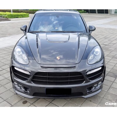 保时捷卡宴958碳纤维机盖