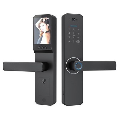 a Digital Fingerprint Tuya Smart Door Lock With Camera