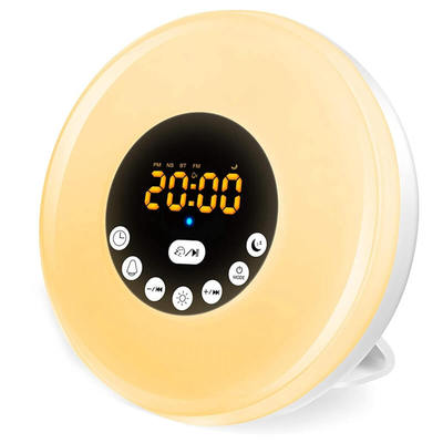 Wake Up Light,Bedside Sunrise Alarm Clock Night Light,Dimmab