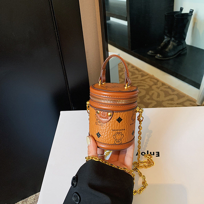 高级感小众迷你包包女秋冬2024新款时尚链条斜挎包女士手提水桶包