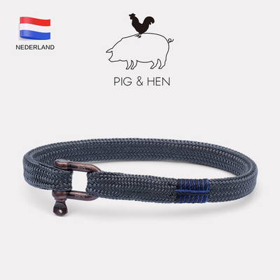 pig  hen手链手绳男船绳潮牌情侣手链小众设计手链男女