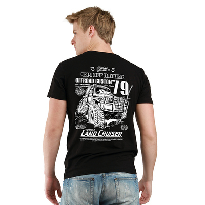 2022夏季landcruiser79越野车休闲圆领短袖T恤圆领合体个性打底衫