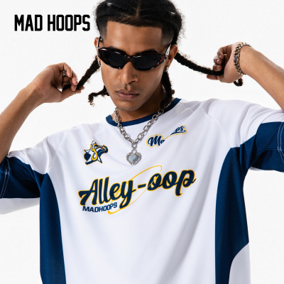 Madhoops飞盘投篮服训练服短袖T恤足球服赛车服速干衣jersey球衣