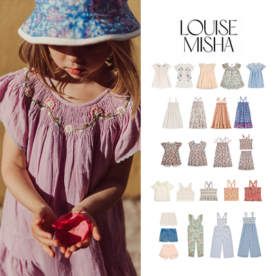 LOUISEMISHA女童夏纯棉连衣裙