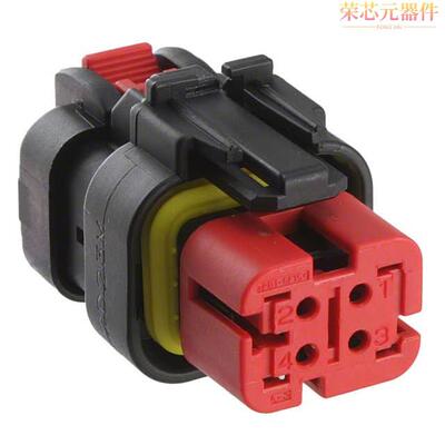 776487-1原装「CONN PLUG ASSY 4POS 14-18AWG RED」正品