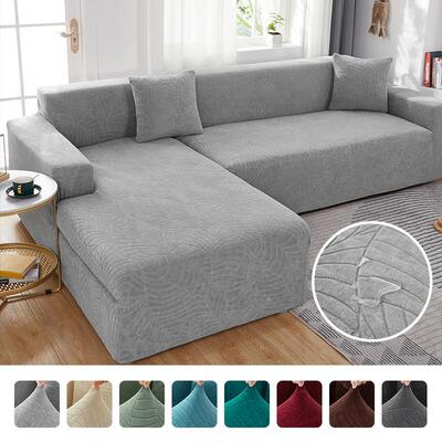 Waterproof L Shape Corner Sofa Cover 1/2/3/4 Seaters Jacquar