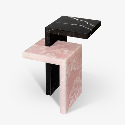 SIMPLICITÉ意式极简天然大理石玉石边几设计师款客厅沙发小边桌