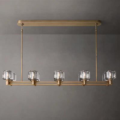 出口外贸 美式乡村轻奢简约Restoration Hardware 德玛特线性吊灯