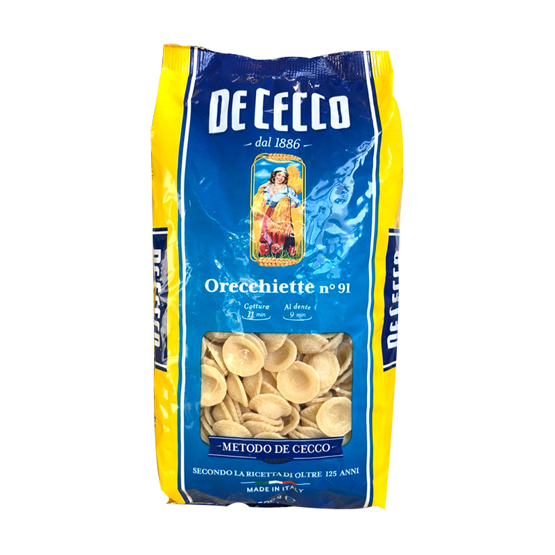意大利进口得科91号意大利面500g DECECCO orecchiette西餐用意面