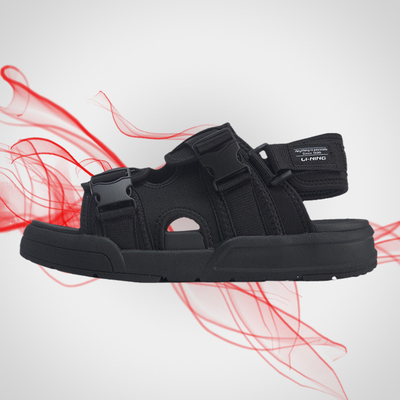 李宁凉鞋男子运动生活系列时尚潮流运动休闲凉鞋沙滩鞋AGUN009