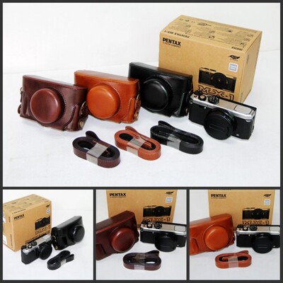 宾得Pentax MX1皮套 MX-1专用相机包 mx1专用单肩 专用皮套送肩带