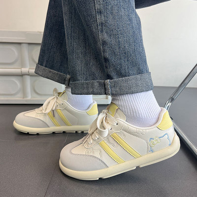 休闲板鞋女款2025春秋季新款百搭小众鞋子学生厚底小白鞋德训鞋女